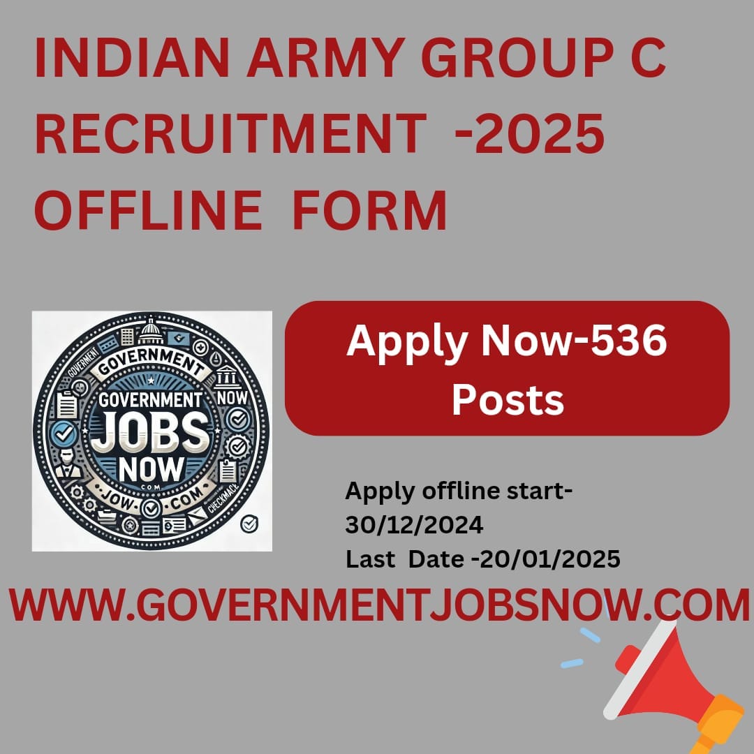 Indian Army Group C Recruitment 2025: Apply for Various Civilian Posts ...