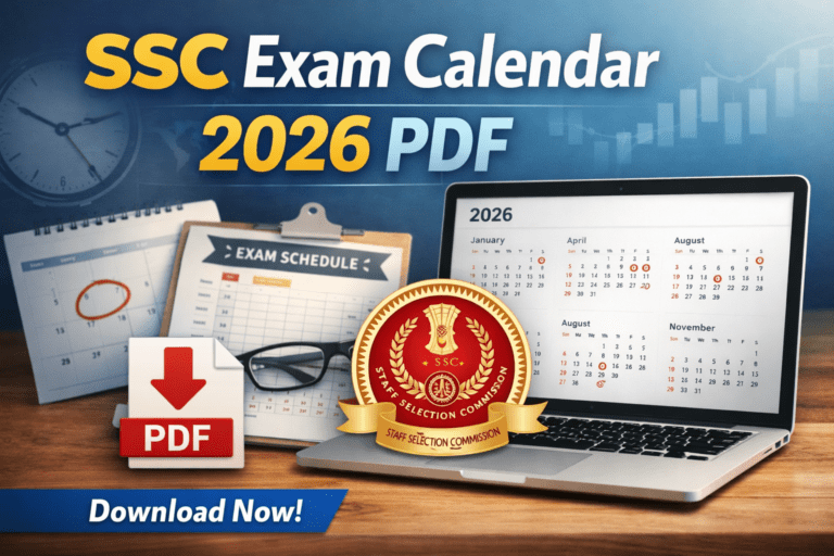 SSC Exam Calendar 2026 PDF | SSC Exam Calendar 2026-27